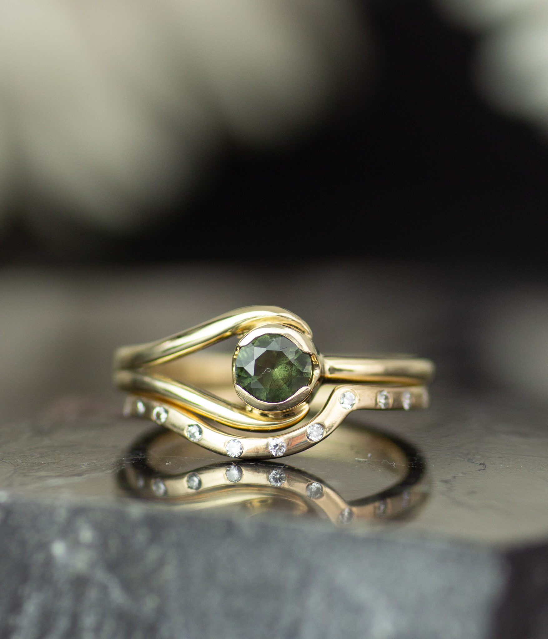 Lab-grown Diamond Minimalist Double Orbit Engagement Ring – LOLiDE